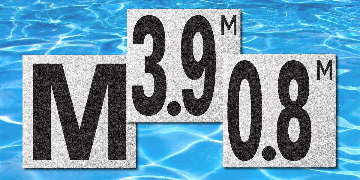 5 inch Font - Metric - Abrasive – DepthMarkersDirect.com